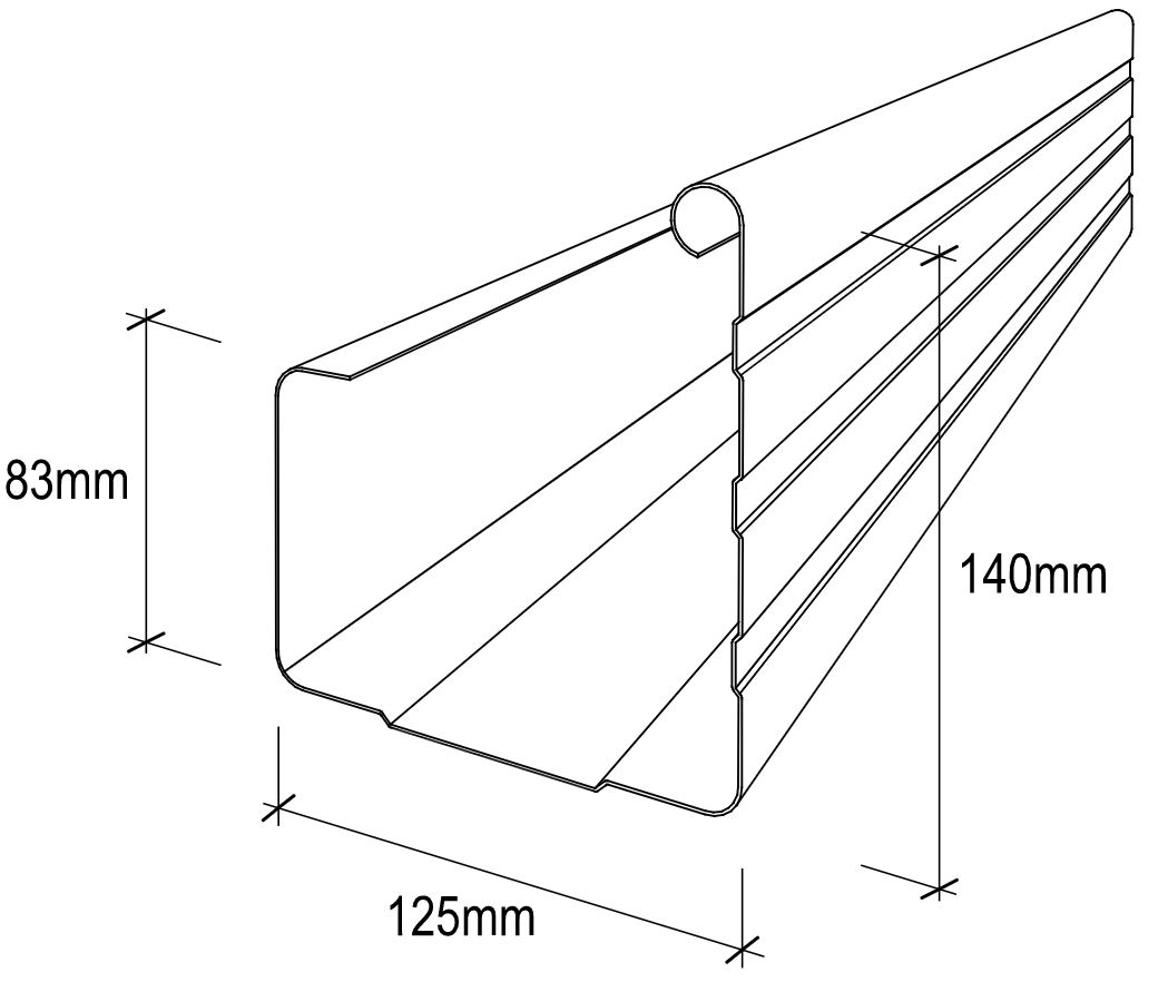 Stramit | Stramit® Easiline Commercial Gutter